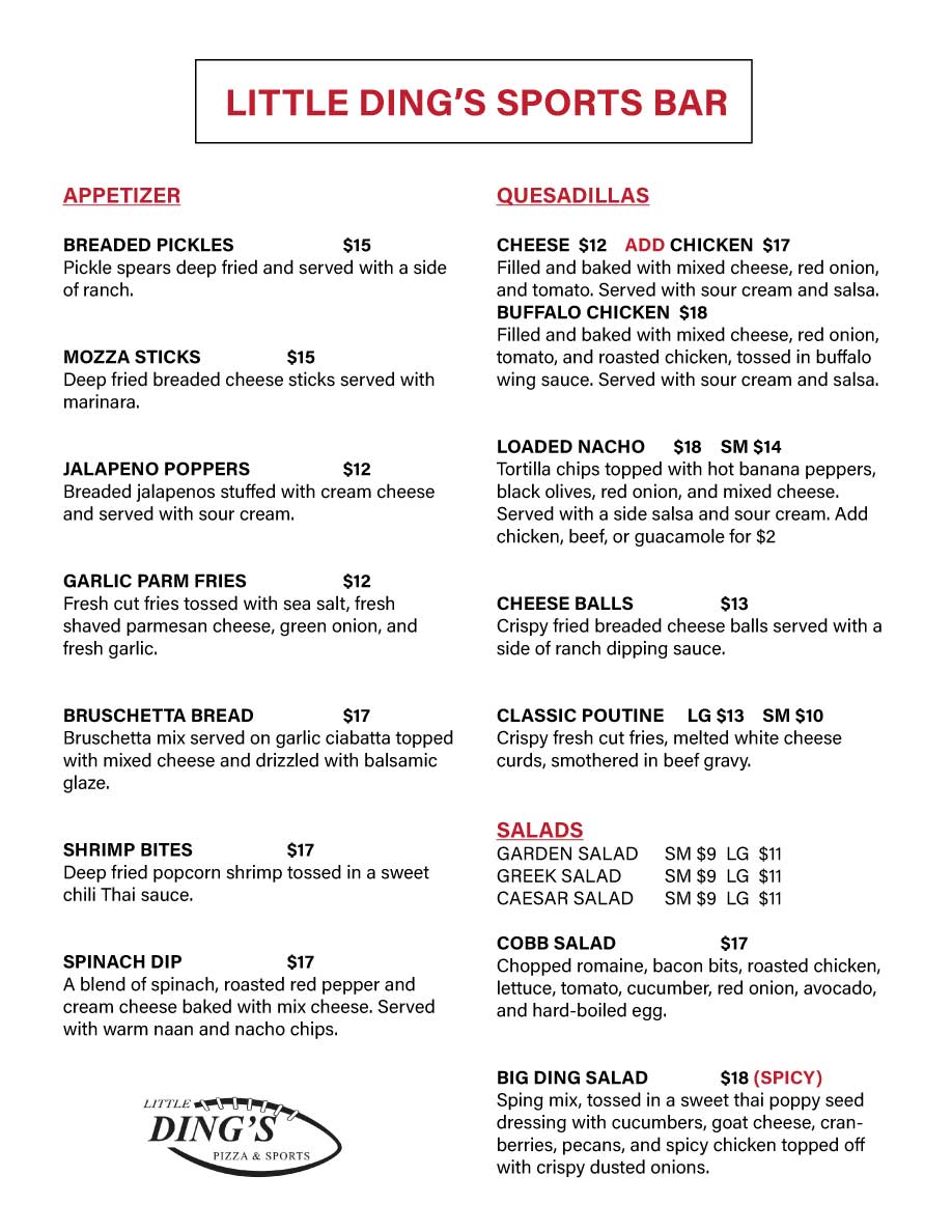 Little Ding's Pizza & Sports